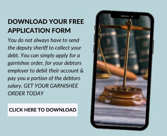 Download The Garnishee Application Form Below: - The Law Raven